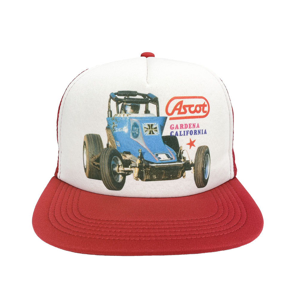 Sprint Car Mesh Hat Red / White – Ascot Motorsports